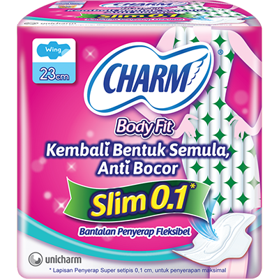 CHARM Body Fit® Extra Maxi – Wing 23cm-Pembalut Wanita & Panty Liner CHARM