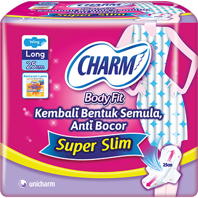CHARM Body Fit® Extra Maxi – Non Wing 23cm-Pembalut Wanita & Panty ...